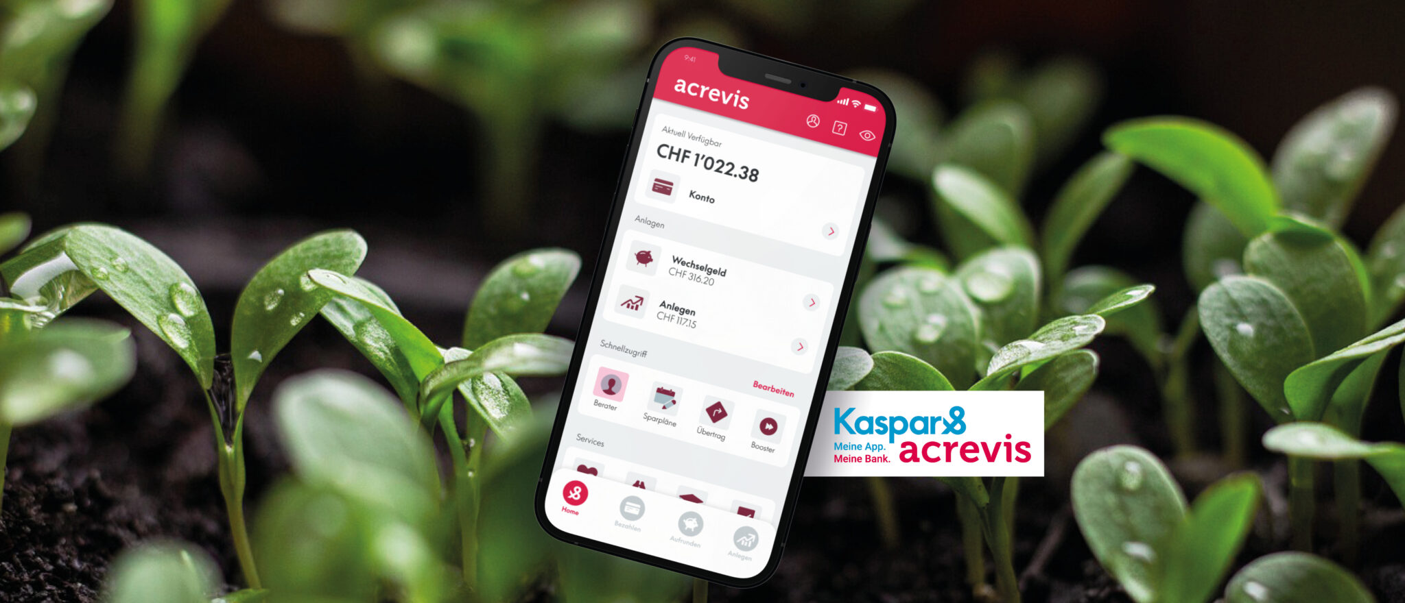 Kleine Beträge, grosse Wirkung: nachhaltig investieren mit Kaspar&acrevis - acrevis Blog